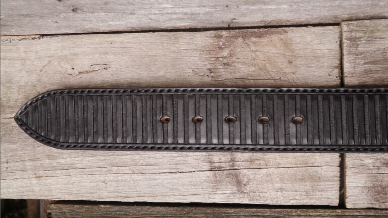 Men’s 2 inch Wide Leather Belt Extra Heavy Hand Carved, Tooled ...